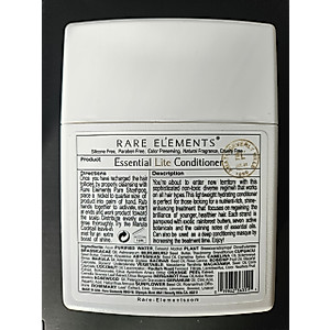 Rare Elements Pure Shampoo & Essential Lite Conditioner Set with Gute Carrying Bag (Three Piece Bundle) 8 oz per unit