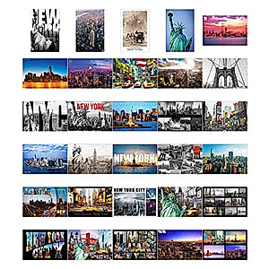 New 60 Various NYC New York Collectible Photo Postcards 4x6 Inch with Box