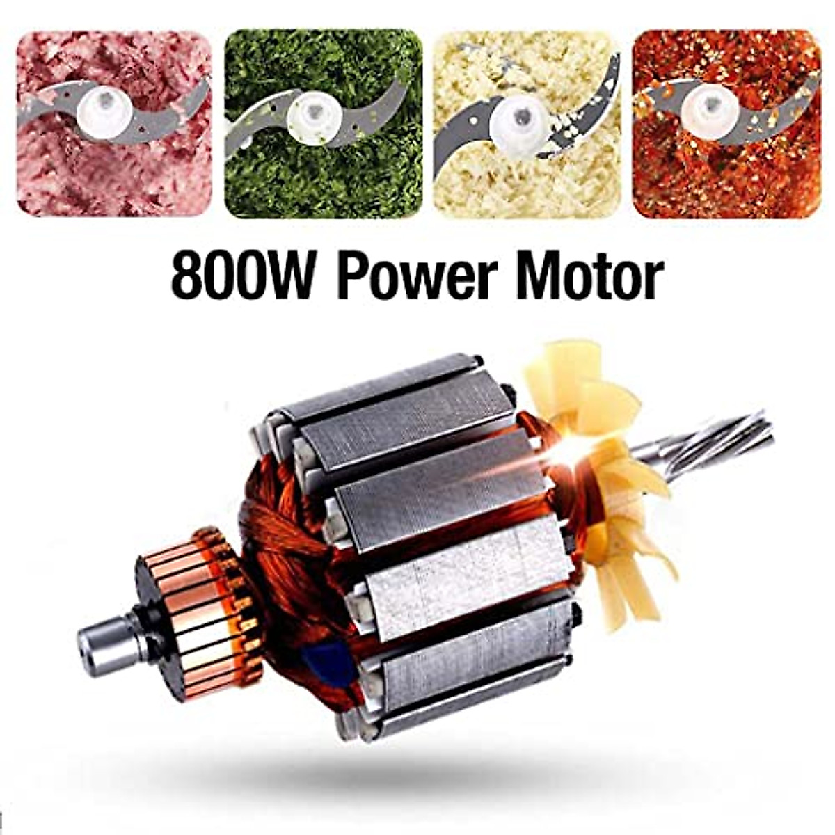 CHUNYU 800W 5L Electric Meat Mixer Blender Grinder 3Speed Stainless Steel Electric Chopper Automatic Mincing Machine Quiet