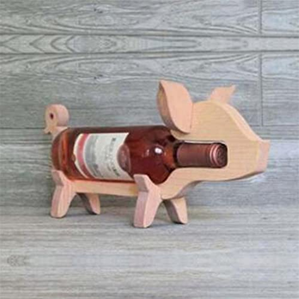 SEASD Wine Rack Wooden Bottle Rack Animal Bottle Rack Creative Decoration Wine Rack Animal Shape