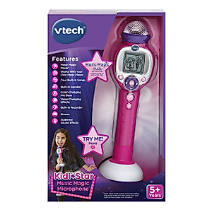 VTech Kidi Star Music Magic Microphone, Pink