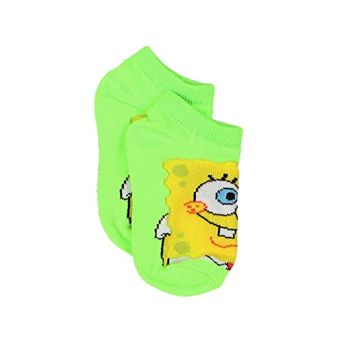 Nickelodeon Spongebob Squarepants Boys Girls Toddler 6 pack Socks (Medium (6-8), Multicolor)