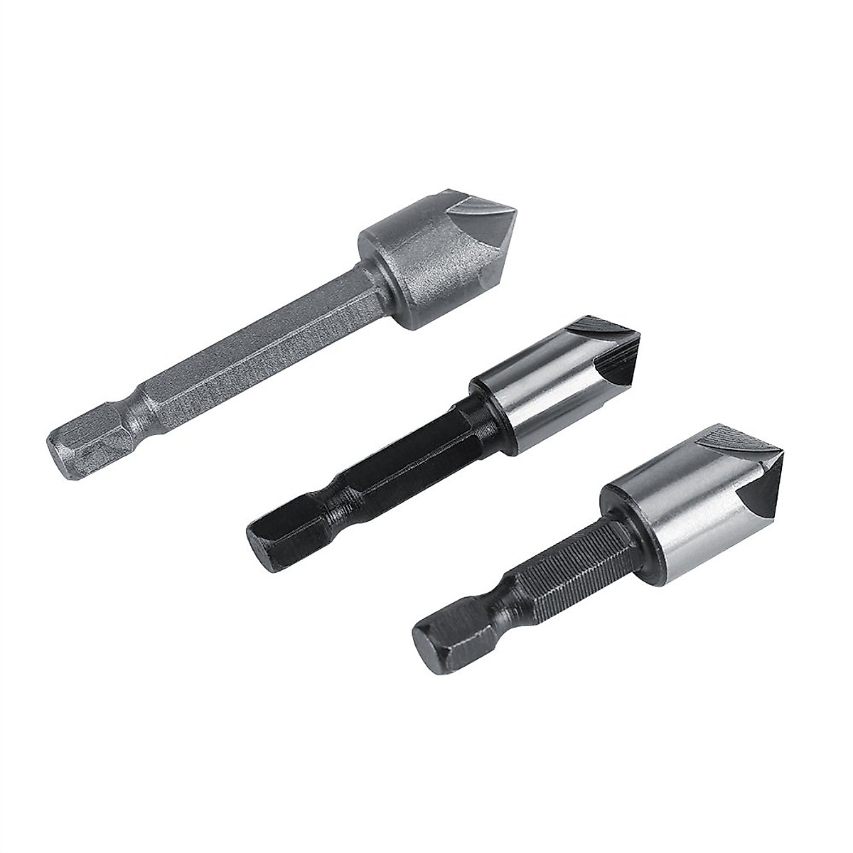 【𝐄𝐚𝐬𝐭𝐞𝐫 𝐏𝐫𝐨𝐦𝐨𝐭𝐢𝐨𝐧】 Countersink Drill Bit Set, 5 Pcs/Set High Speed Steel Industrial Countersink Drill 5 Flutes Woodworking Chamfering Cutter