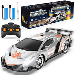 Growsland Remote Control Car RC Cars Xmas Gifts Toys for Kids 1/18 Electric Sport Racing Hobby Rc Crawler Toy Car Model Vehicle for Boys Girls Included Rechargable Batteries