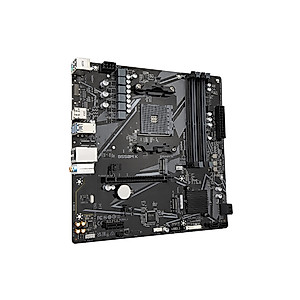 GIGABYTE B550M K Motherboard, Supports AMD AM4 Ryzen 5000 Processors, Micro-ATX, DDR4, Dual M.2, SATA 6Gb/s, Realtek GbE LAN, PCIe 4.0