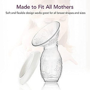 Momlist Silicone Manual Breast Pump for Breastfeeding Moms to Collect Breast Milk| Pumping and Nursing| Portable Breastmilk Catcher