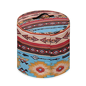 SEANATIVE Navajo Aztec Tribal Print Pressure Cooker Cover with Storage Pocket Protective Rice Cooker Cover Kitchen Appliance Dust Cover,Large Size