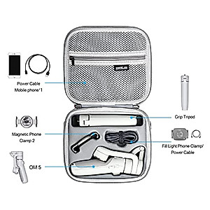 STARTRC OM 5 Case,Waterproof Portable Storge Shoulder Bag Travel Case for DJI OM 5 Gimbal Stabilizer