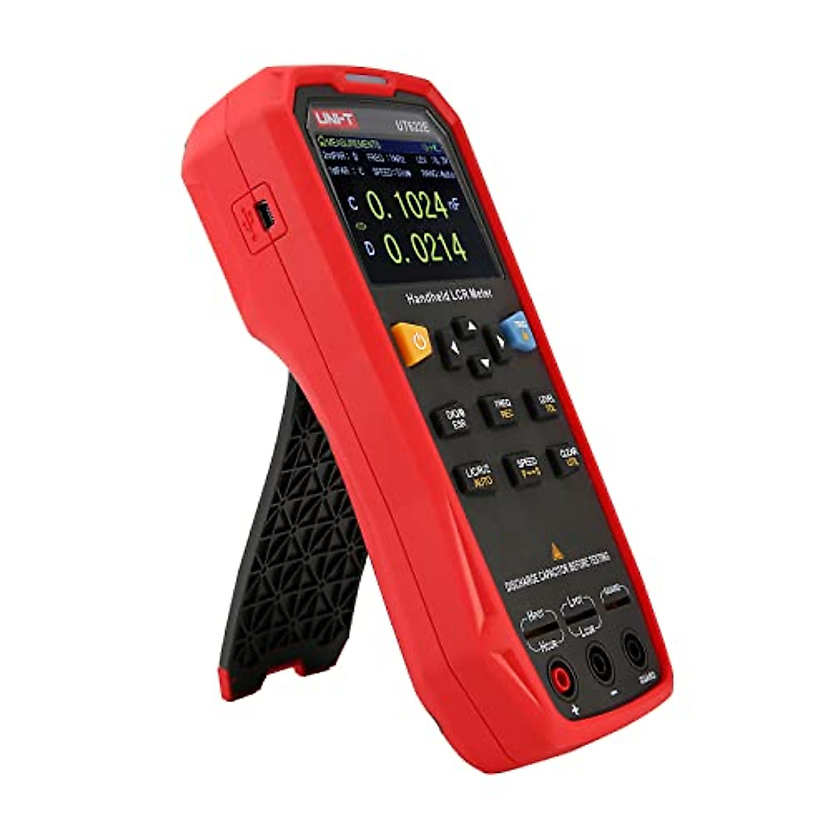 UNI-T LCR Meter UT622E, Handheld Digital Multi Meter Inductance Capacitance Resistance Tester High-Precision Industrial Components Capacitor Tester Frequency Ohm ESR Meter with Backlight Data Hold