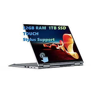 NewLenovo ThinkPad X1 Yoga Gen 6 14" FHD+Touch Convertible Ultra Laptop, Intel Core EVO i7-1185G7 vPro 32GB RAM 1TB SSD WiFi 6 Bluetooth Webcam Fingerprint 15.6Hrs Battery Win 11 Pro AimCare Support