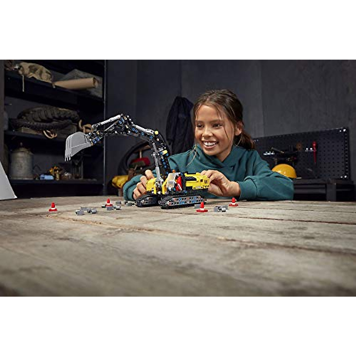 LEGO Technic Heavy-Duty Excavator 42121 Toy Building Kit; A Cool Birthday or Anytime Gift for Kids Who Enjoy Construction Toys; The 2-in-1 Design Gives Hours More Building Fun, New 2021 (569 Pieces)