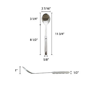Thunder Group SLBF001 Solid Serving Spoon, 12-Inch