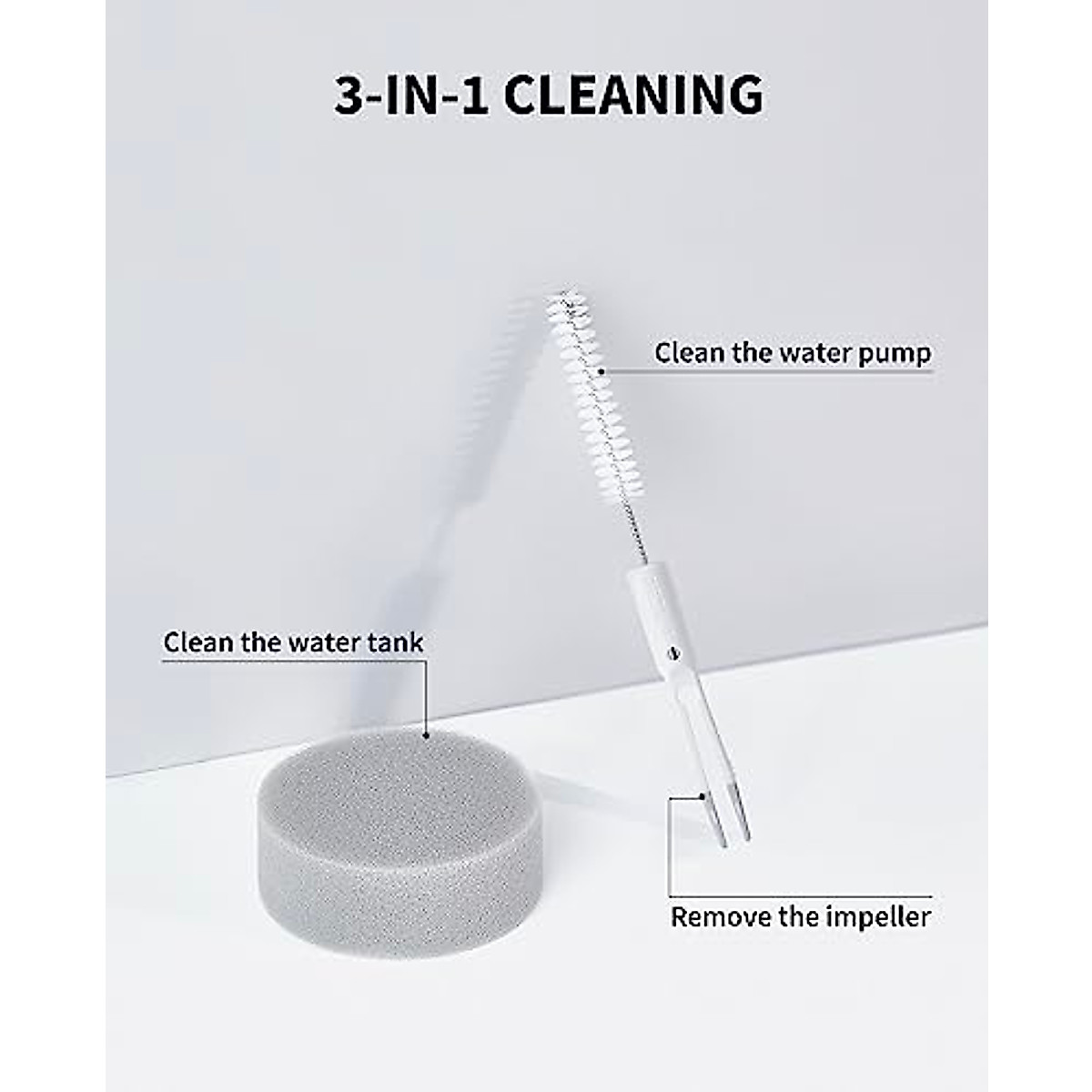 New PETKIT Pet Water Fountain Cleaning Kit, Cat Water Fountain Brush PETKIT Pet Water Fountain Cleaning Kit, Cat Water Fountain Brush and Sponge