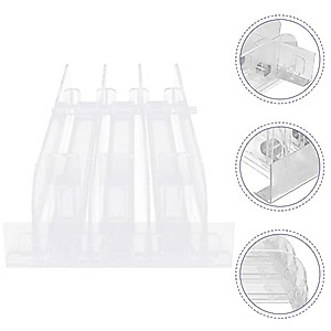 Pusher Tray Rack 3Pcs Drink Organizer for Fridge Automatic Beverage Pusher Glide Self-Pushing Soda Rack Can Organizer for Refrigerator Automatic Vending Machine