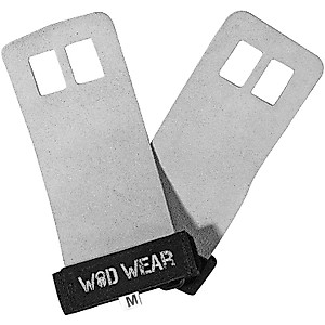 Pullup Hand Grips, Gymnastic Leather Hand Wrist Wrap Protection Ideal for Weightlifting, WODs, Olympic Lifting and Gymnastics (X-Small)