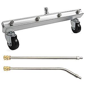 Xiny Tool Pressure Washer Undercarriage Cleaner, Under Car Washer Water Broom with 13 Inch Extension Wand and 45-Degree Angled Wand, 4000 PSI