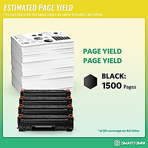 S SMARTOMNI Compatible Toner Cartridge Replacement for HP 83A CF283A (4-Pack,Black), for Use with HP MFP M225dn M225dw M127fw M127fn M201dw M201n M125nw M125a Printer Series
