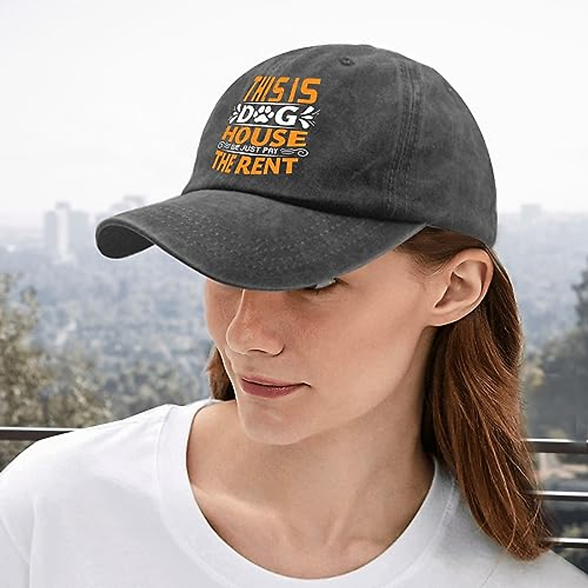Sun hat This is Dog House we just Pay The Rent Sun hat for Men Gym hat Gifts for Dad Sun Hat