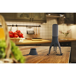 Uutensil Stirr+Timer Unique USB Rechargeable Automaitc Pan Stirrer with Timer - with Cable and Cradle - Teal