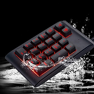 XYLXJ Gaming Keyboard and Mouse, Wired Gaming Machine Ergonomic Keyboard Laptop Computer Tablet Alloy Can Be Stable and Durable Keyboard With 19 Keys Numeric Keypad