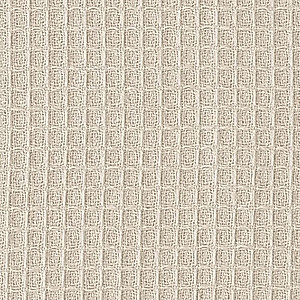 mDesign Cotton Waffle Knit Shower Curtain - Hotel Style Shower Curtain - Luxury, Spa Quality Waffle Weave Fabric Cotton Shower Curtains for Bathroom - Bath and Shower Curtains - 72" x 72", Cream/Beige