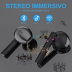 Wireless Earbuds Bluetooth 5.3 Wireless Ear Buds Headphones Built in Mic Noise Cancelling Air Buds with 36Hrs Charging Case IPX7 Waterproof Deep Bass for Android/Samsung/Apple iPhone Earbuds