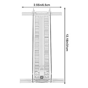 Kichvoe Vending Machine Supermarket Shelf Pusher 300-310MM Beverage Shelf Glide Fridge Bottle Can Organizer Drinks Organizer for Fridge Refrigerator Bottle Can Organizer White