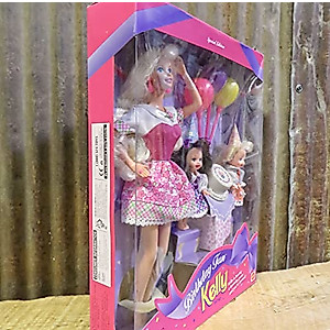 Barbie Birthday Fun KELLY Giftset Special Edition w Barbie, Kelly & Chelsea Dolls & Accessories (1996)