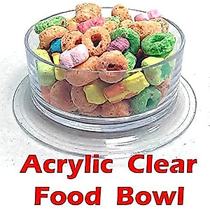 Deluxe 2-Tiers Acrylic Dwarf Hamster Home Mouse Gerbil Palace Rat Habitat Cage Running Wheel Water Bottle Food Bowl (19" x 12" x 11"H, Acrylic Clear)