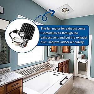 S97009796 Fan Blower Assembly Replacement- for Broan Bathroom Exhaust Fan & Bulb Heaters Fits Models 97009796, S97009758, S97009796B,62-E、G、J、K、L、M and 164-E、G、J、K、L、M