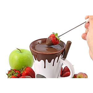 Swissmar F12064 4-Piece Nostalgia Chocolate Fondue Mug Set