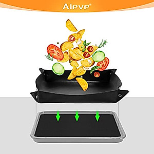 AIEVE Air Fryer Liners for Ninja Air Fryer, 4 Pack Non-stick Reusable Air Fryer Oven Liners Air Fryer Accessories Compatible with Ninja Toaster Oven Flip up Ninja Foodi SP101 SP201 SP301 Air Fry Oven