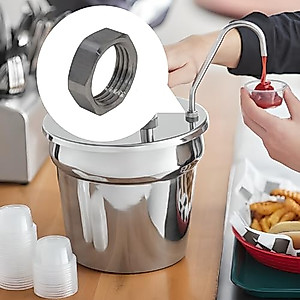OCS Parts 6-Pack 82027 Nuts for Discharger Tube on Server Food Service Pumps | Condiment Pump Replacement Nut Replaces Server 82027