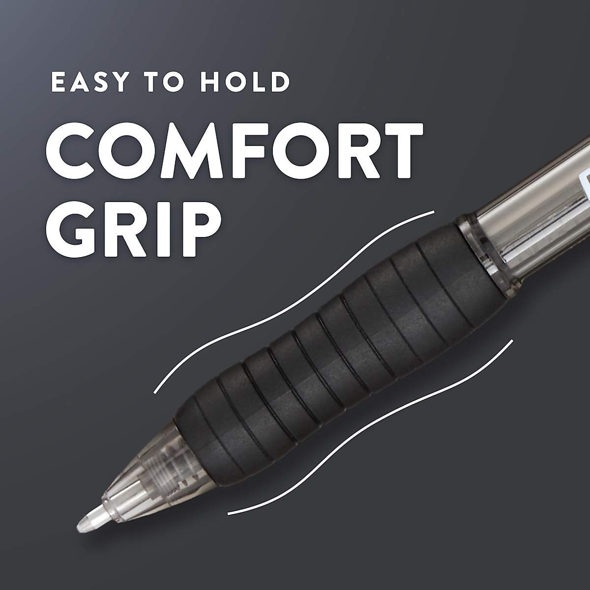 Paper Mate Profile Retractable Ballpoint Pens, Bold Point (1.4mm), Black, 36 Count