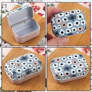 ASUNFO 16 Pcs Trinket Box Mini Tin Coin Box Containers Storage with Lid Floral Decorative Boxes