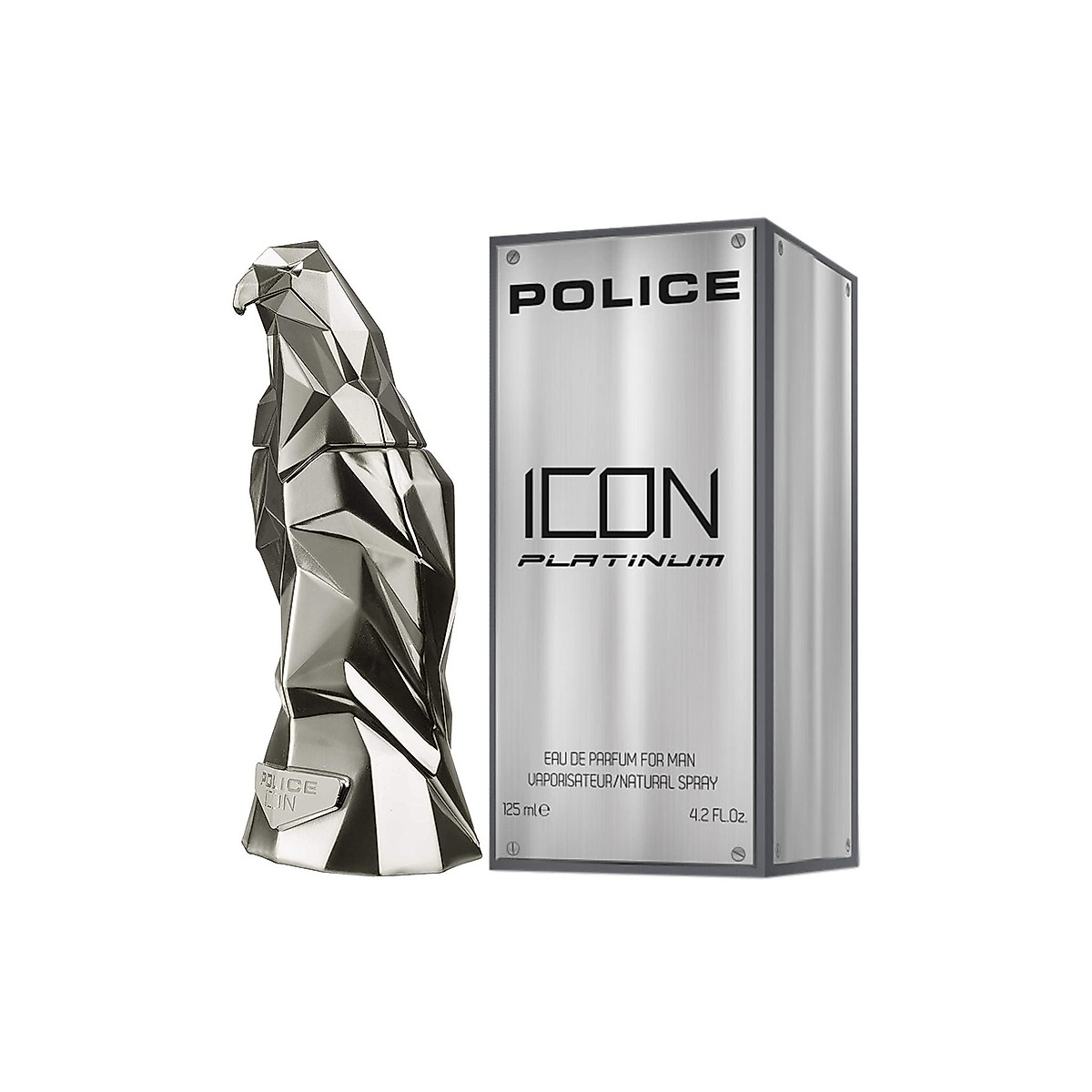 Police Icon Platinum by Police Colognes Eau De Parfum Spray 4.2 oz for Men