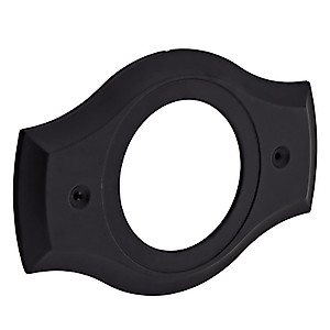 Renovation Shower Cover Plate for 2-Handle or 3-Handle to 1-Handle Shower Updates, Matte Black
