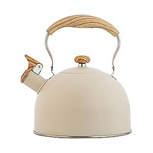 2.5L Whistle Gas Stove Top Kettles, Stainless Steel Whistling Kettle,with Anti-Scald Handle, Suitable for All Heat Source▂19 * 21CM/7.5"*8.3"