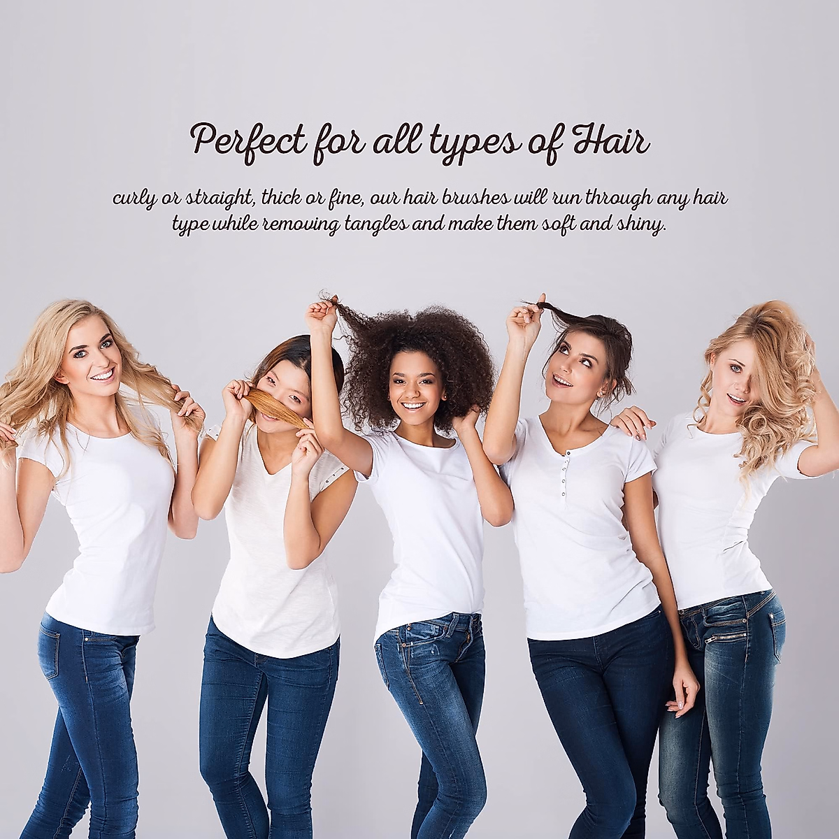 Curved Vented Boar Bristle Styling Detangling Hair Brush, Single White Anti-static Detangler Brush, Fast Blow Drying, Use on Long or Short Unbrush Hair (1 Pack White)