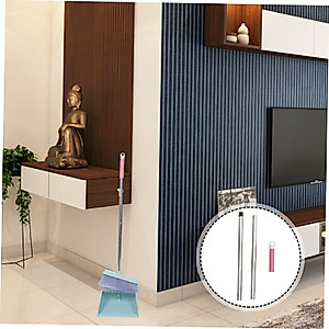 ORFOFE Broom Handle Stainless Steel Replacement Stick for Floor Cleaning Broom Stick for Household and Commercial Use