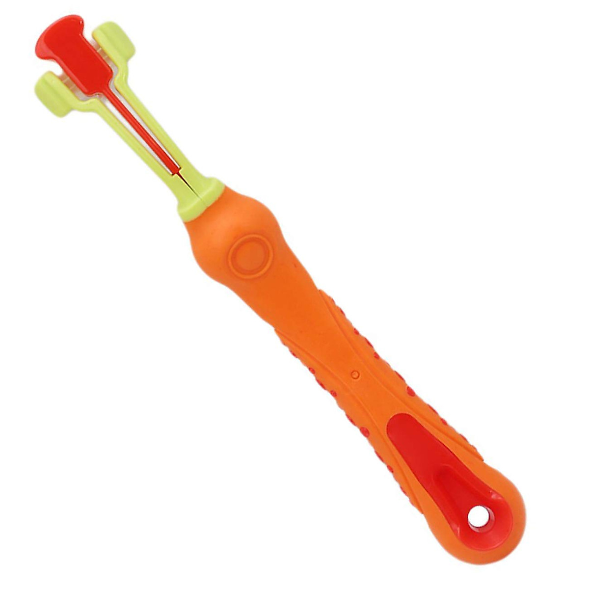 TIHOOD Three Sided Pet Toothbrush Dog Brush Addition Bad Breath Tartar Teeth Care Dog Cat Cleaning Mouth (Blue and Orange)