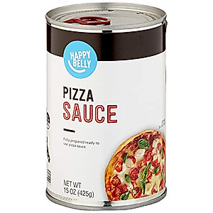 Amazon Brand - Happy Belly Pizza Sauce, 15 Ounce