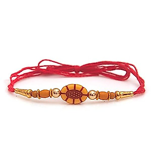 Rakhi For Brother Set of 2 With Greeting Card, Beautiful Designer Raksha Bandhan Rakhi Gift Set For Brother Bhaiya Bhai Bro, Traditional Indian Style Rakshbandhan Rakhi Gifts For Brother