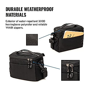 Tenba BYOB 7 Camera Insert - Turns any bag into a camera bag for DSLR and Mirrorless cameras and lenses – Black (636-626)