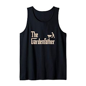 Mens The Garden Father Parody Funny Hobby Plant Green Thumb Gift Tank Top