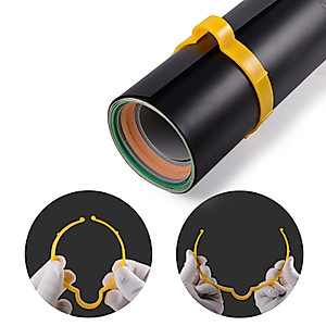 FOSHIO Film Plastic Vinyl Wraps Clip Vinyl Roll Holder Include 2PCS Big Size and 3PCS Small Size Clips - Vinyl Roll Storage Rack