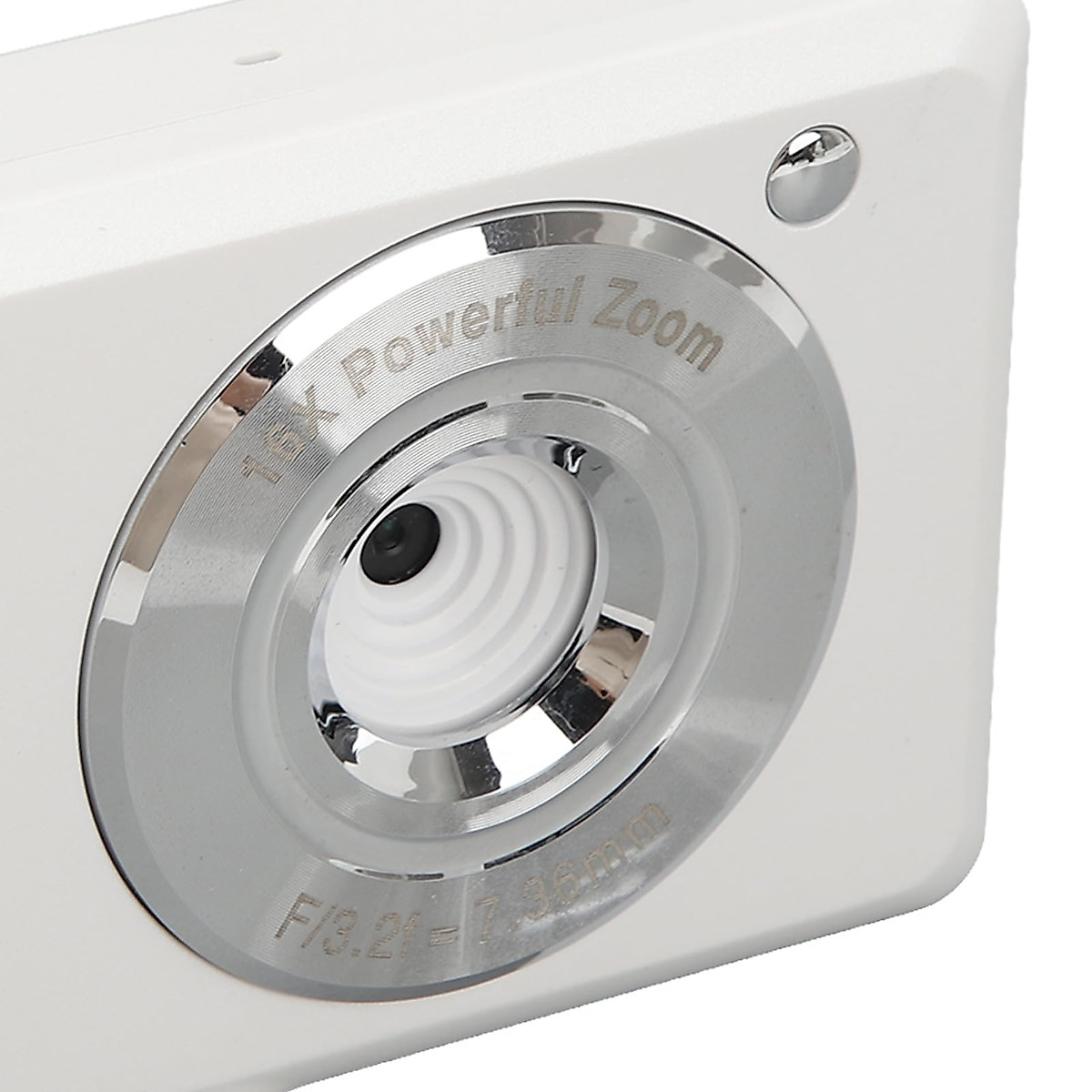 Small Camera for Teens 50MP 4K Digital Camera Face Recognition 2.7 TFT Screen with Lanyard for Photography (Silver)