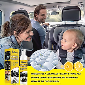 Foam Cleaner For Car, 2 Packs High Effective Foam All Purpose Cleaner, Enhanced Formula Car Magic Foam Cleaner For Car Interior, Multipurpose Foam Cleaner Spray For Carpet, Upholstery, Fabric Washing