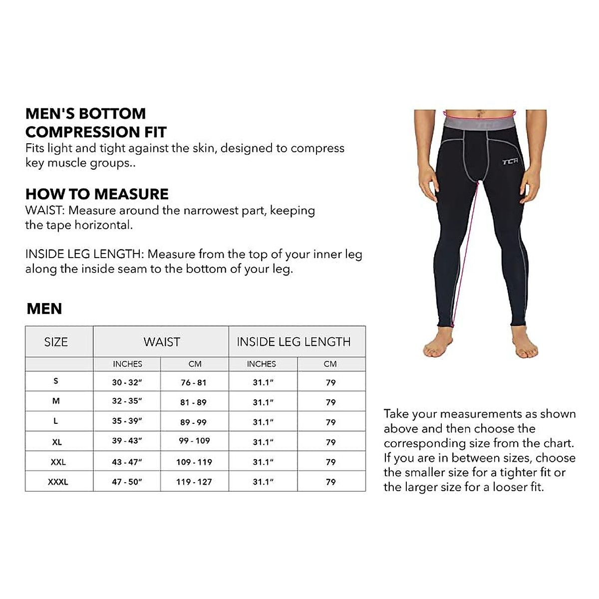 TCA Men's Pro Performance Compression Leggings Thermal Baselayer Tights - Graphite, Small