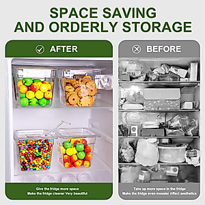 PYQTH 12 Pack Plastic Food Pan with Lids 1/6 Size 6'' Deep Restaurant Food Containers Stackable Clear Polycarbonate Commercial Hotel Pans with 1 Plastic Spoon for Fruits Vegetables